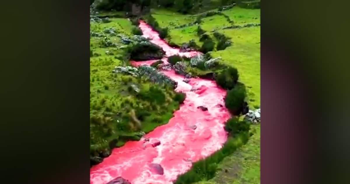 Watch: Ever seen 'Red River' in Peru? Old video amazes viewers on ...