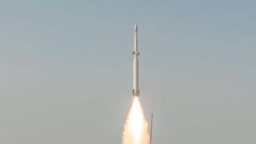 AD-1 Ballistic Missile Defence Interceptor Missile tested by DRDO