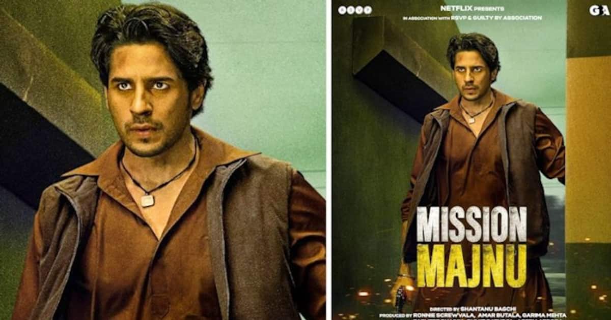Sidharth Malhotra's rugged avatar as RAW Agent in Mission Majnu poster ...