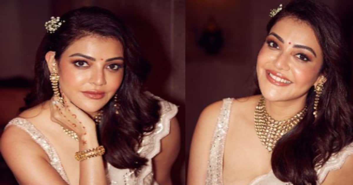 మత్తెక్కించే కళ్లతో మైకం తెప్పిస్తున్న కాజల్.. అటు స్లీవ్ లెస్ అందాలతో ...