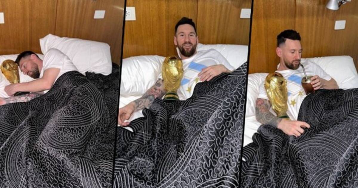 Sleeping with the beauty! Fans go berserk after Messi cuddles up with ...