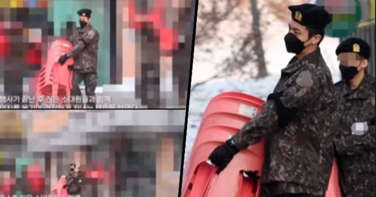 BTS Jin's first video of working in the military sends fans into an ...