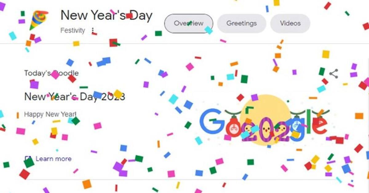 Happy New Year 2023: Check out how Google Doodle welcomes new year in a ...