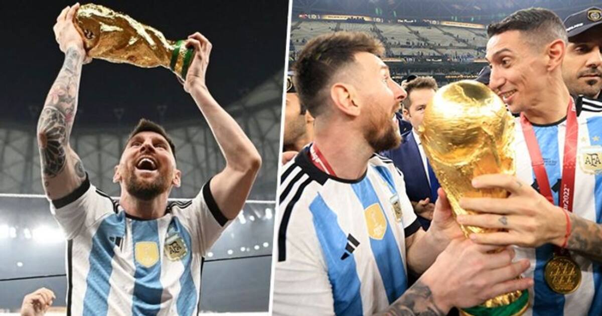 Was Argentina's Messi lifting 'fake' World Cup 2022 trophy in record ...