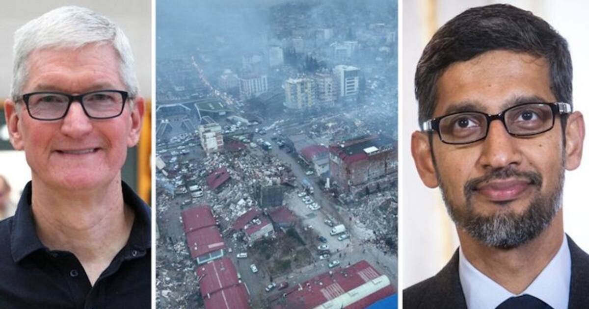 Turkey, Syria earthquake: Apple, Google pledge to donate to relief ...