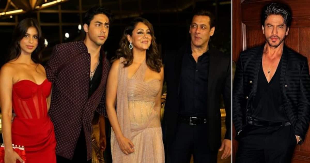 NMACC Grand Opening: Salman Khan poses with Shah Rukh Khan's family as ...