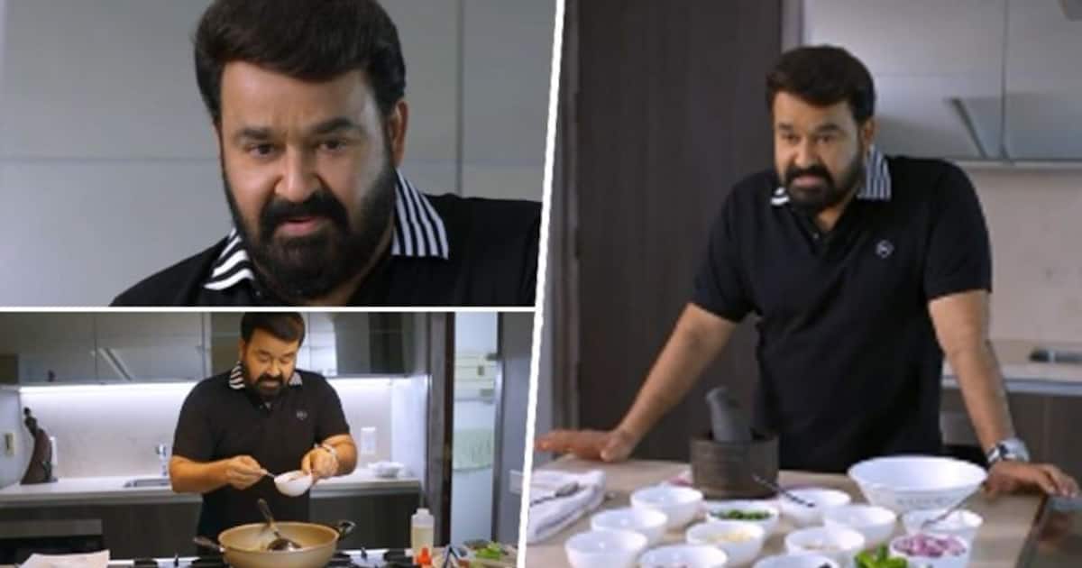 Video: Mohanlal turns chef, cooks special chicken curry with coconut ...