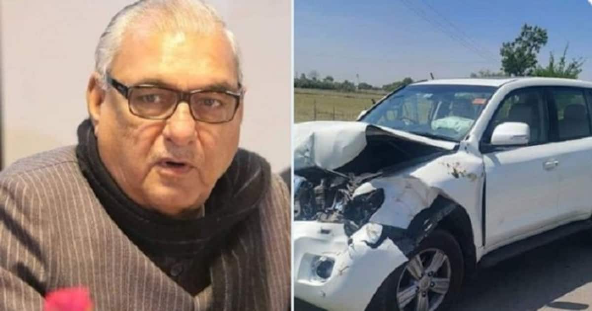 Former Haryana CM Bhupinder Singh Hooda safe after his car meets with ... Former Haryana CM Bhupinder Singh Hooda safe after his car meets with ...