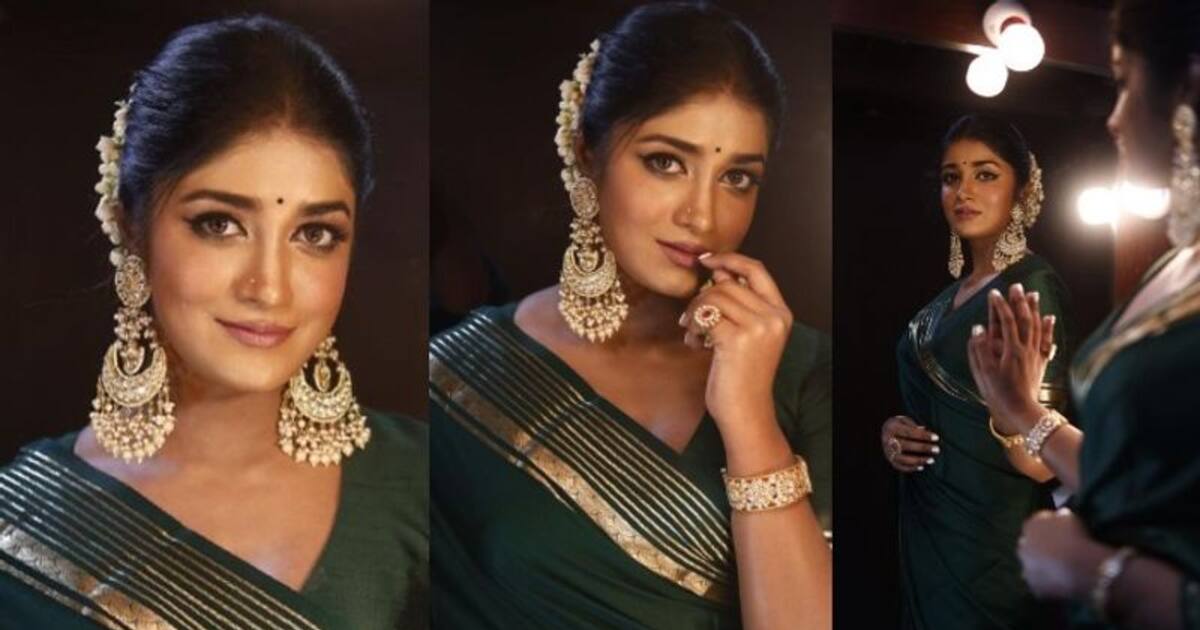 పద్దతిగా చీరకట్టి షాకిచ్చిన బోల్డ్ బ్యూటీ డింపుల్ హయతి.. మిర్రర్ ముందు ...