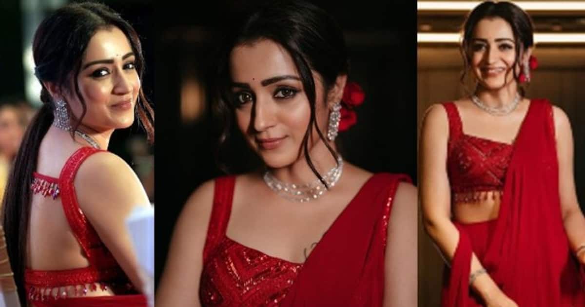 లెహంగా వోణీలో త్రిష మెరుపులు.. కుర్ర భామలా పోజులిస్తూ.. కొంటె చూపులతో ...