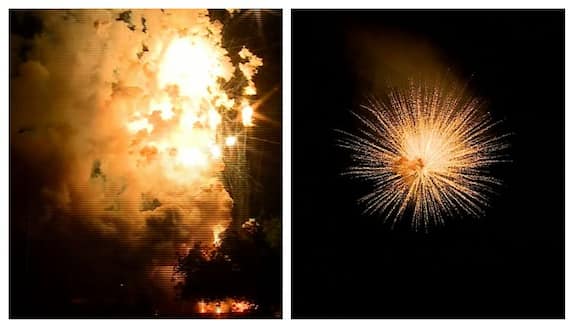 Enthralling fireworks displayed at Thrissur Pooram; Iconic festival to ...