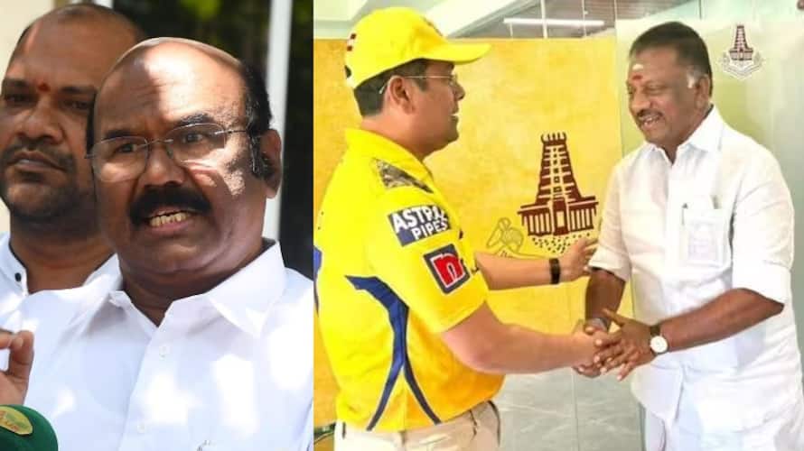 OPS sabareesan meeting : ‘பூனைக்குட்டி வெளியே வந்தது’ சபரீசனை சந்தித்த ...