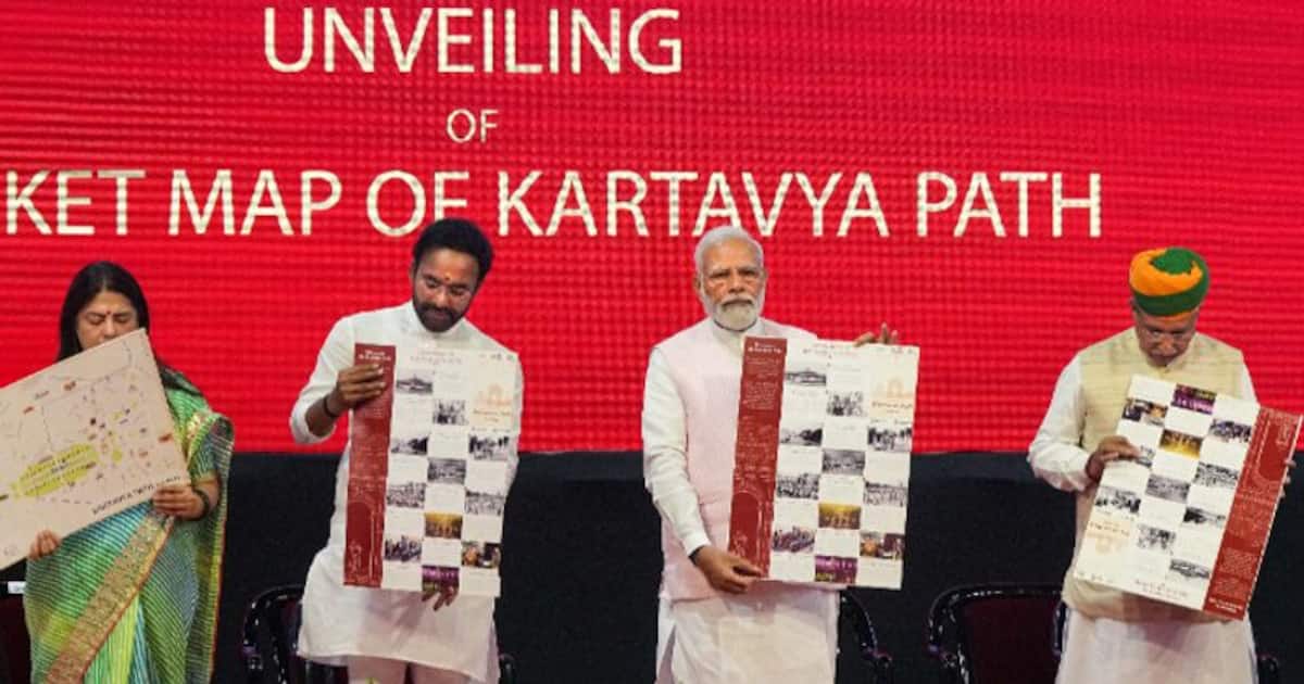 PM Modi releases pocket map of 'Kartavya Path'; Read Details