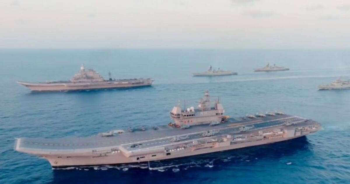 Indian Navy's power projection in Arabian Sea with 2 aircraft carriers ...