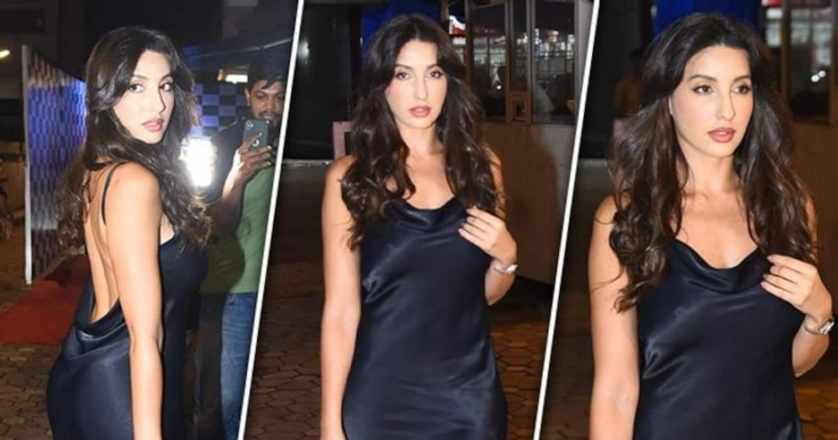 HOTNESS ALERT! Nora Fatehi flaunts her sexy figure in backless satin ...