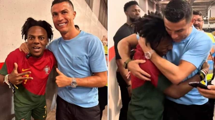YouTube sensation IShowSpeed finally meets Cristiano Ronaldo after ...