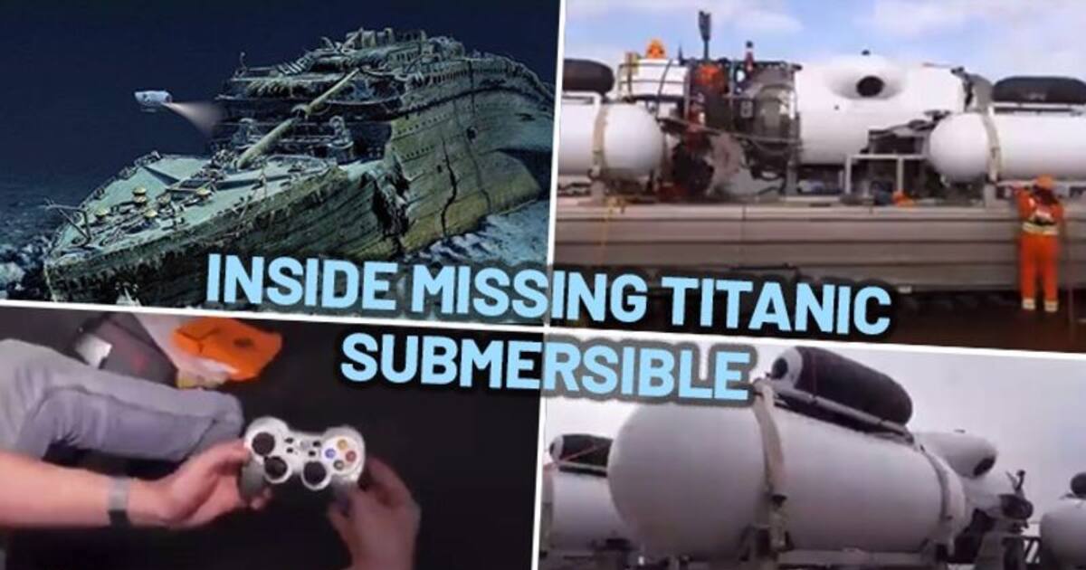 Inside the missing Titanic submersible: Cramped capsule, PlayStation ...