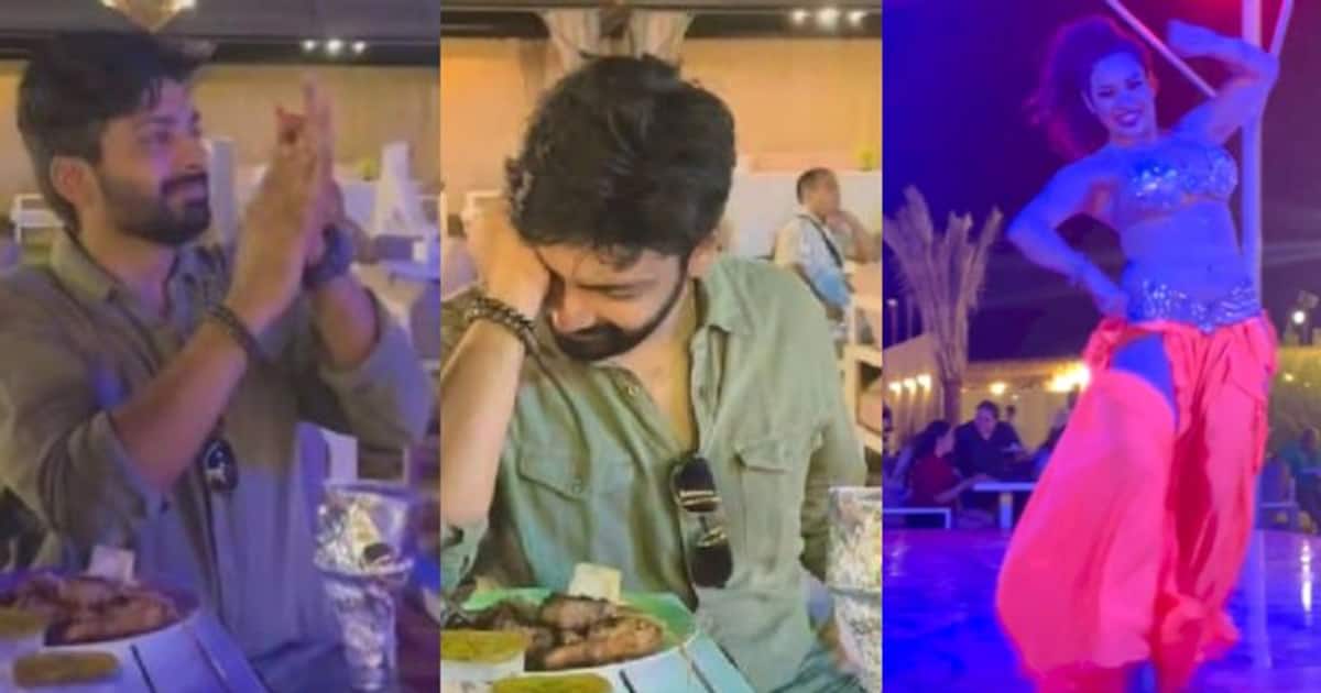 ബെല്ലി ഡാന്‍സ് കണ്ട് നാണിച്ച് തേജസ്‌, വീഡിയോ പകര്‍ത്തി ഭാര്യ മാളവിക