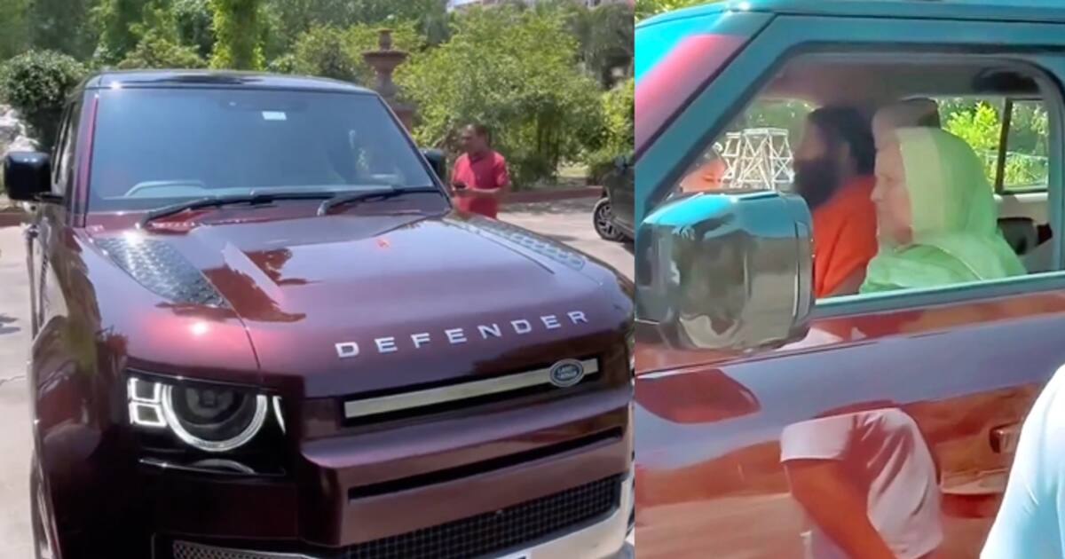 ల్యాండ్ రోవర్ లేటెస్ట్ కార్ నడుపుతున్నా ఫెమస్ యోగా గురు..ఇలాంటి కారుని ...