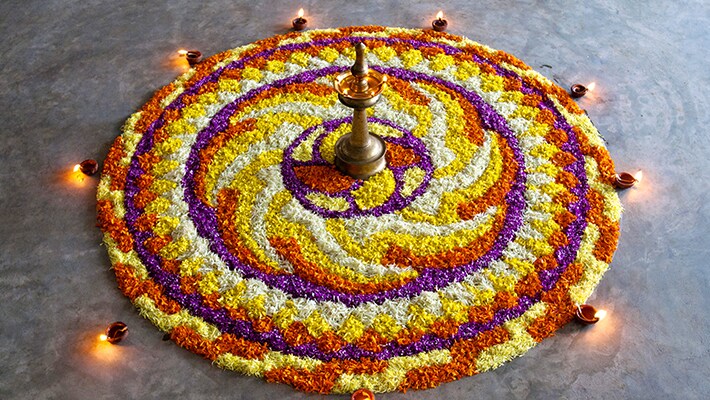 Onam 2023: How to make an easy Pookalam or floral rangoli design; Check ...