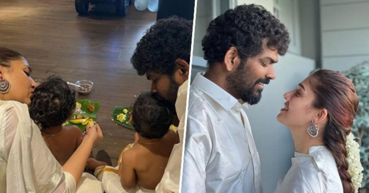 Onam 2023: 'Jawan' actress Nayanthara shares adorable photos of sons Uyir and Ulagam's first ...