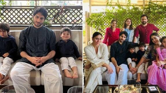 Kareena Kapoor shares snaps of Saif Ali Khan, Taimur-Jeh's Raksha Bandhan celebration with Sara ...