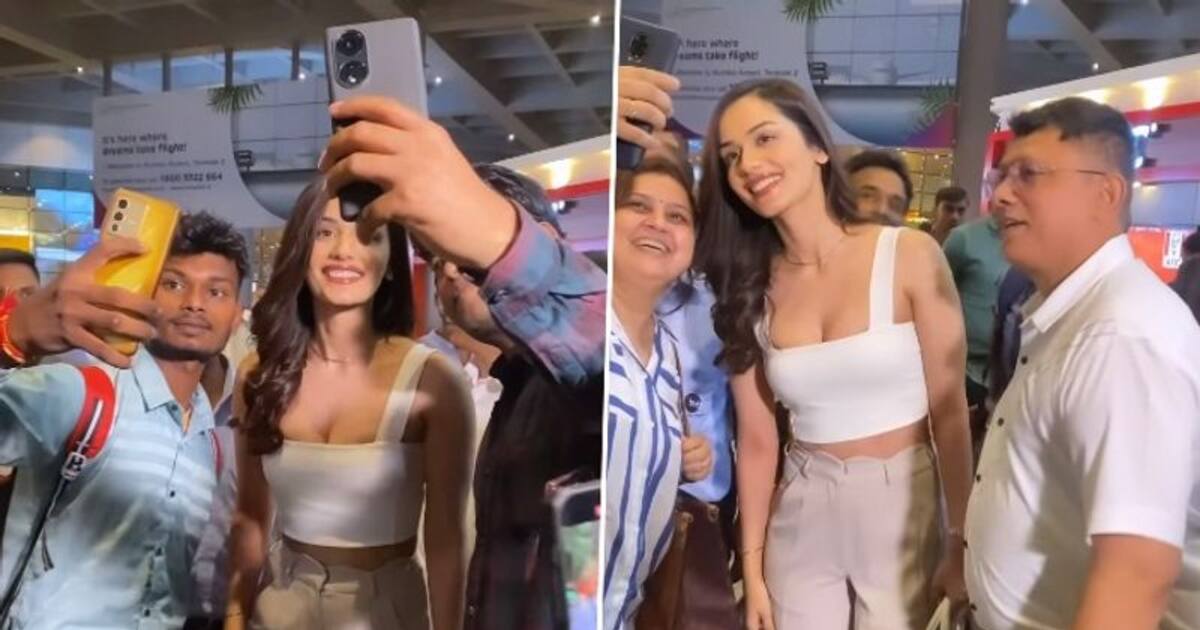 Manushi Chhillar gets mobbed by fans, obliges to their selfie requests; video goes viral!