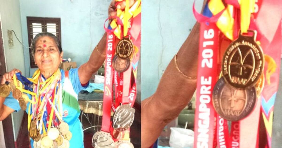 'ഏജ് ഈസ് ജസ്റ്റ് നമ്പർ'; 74-ാം വയസിൽ കായിക മത്സരങ്ങളിൽ മെഡലുക ...