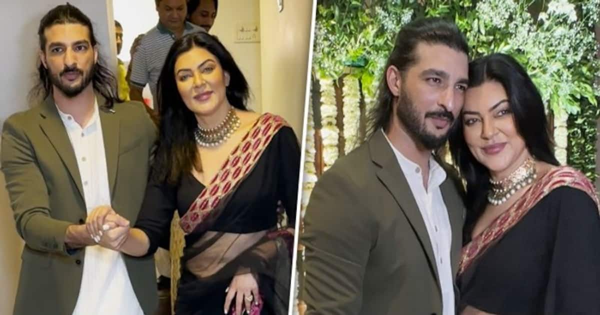 Sushmita Sen gives adorable pose with rumoured boyfriend Rohman Shawl ...