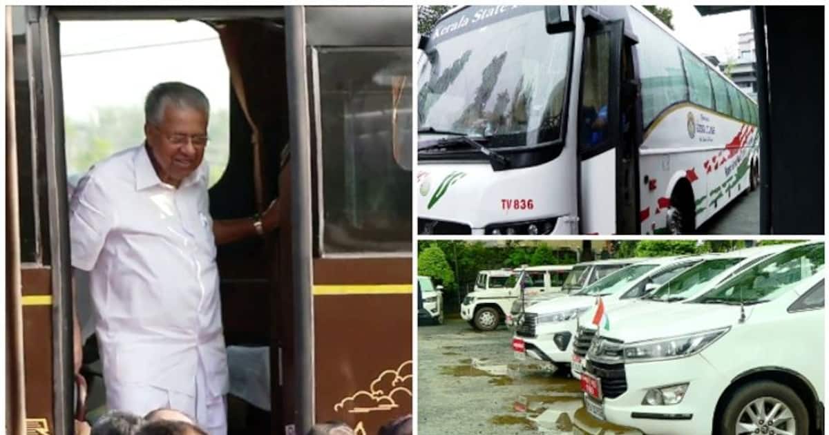 Nava Kerala Sadas: Despite having luxury bus, vehicles of CM Vijayan's ministers are part of convoy
