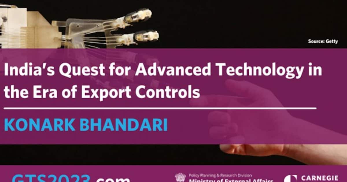 India’s Quest for Advanced Technology in the Era of Export Controls