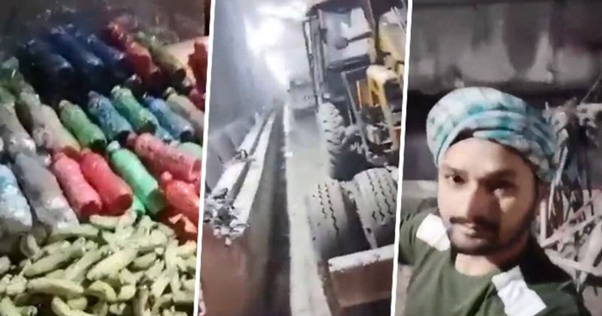 Viral Video: First glimpse of how 41 trapped workers survived inside ...