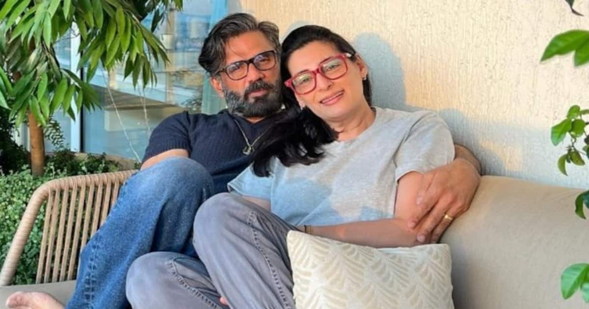 Sunil Shetty wishes wife Mana Shetty on wedding anniversary; daughter ...
