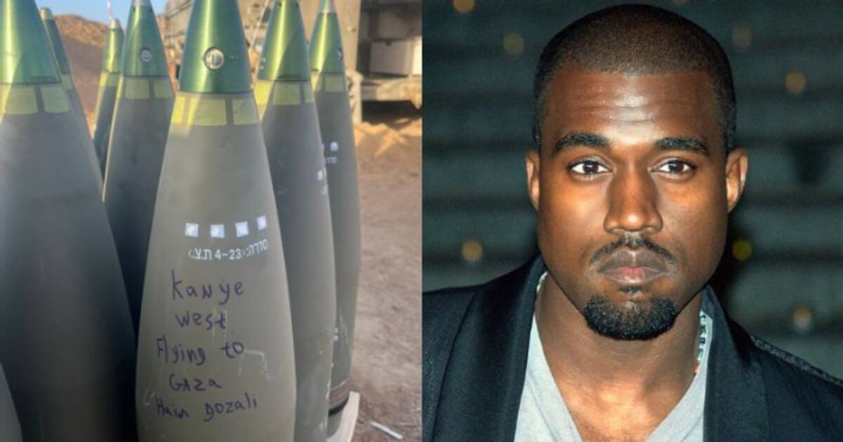 Kanye West along with other names written on Israel missiles, here's ...