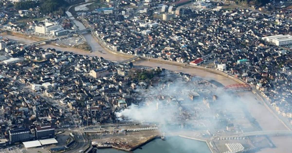 Devastation in Japan's Wajima, Ishikawa: Aerial footage reveals ...