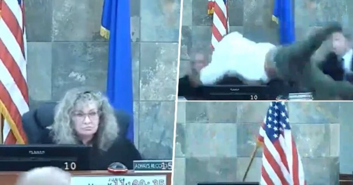 Man attacks judge during sentencing in Las Vegas; video of violent ...