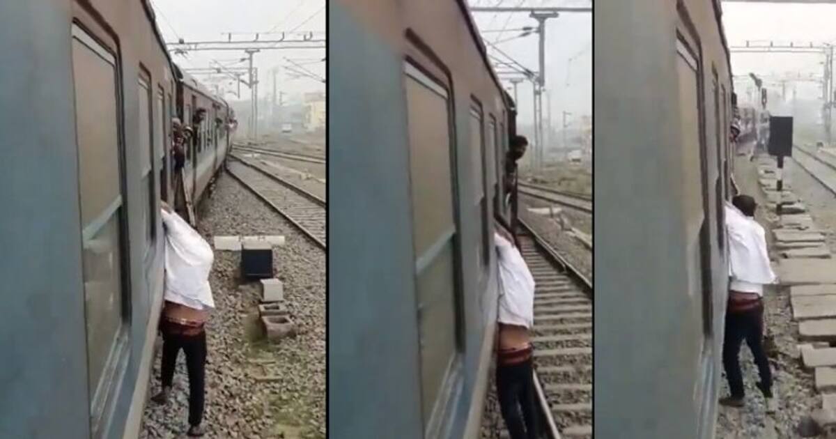 Phone snatching ತಗ್ಲಾಕೊಂಡ ಕಳ್ಳ, ಪಾಠ ಕಲಿಸಲು 1 ಕಿ.ಮಿ ಎಳೆದೊಯ್ದ Train ...