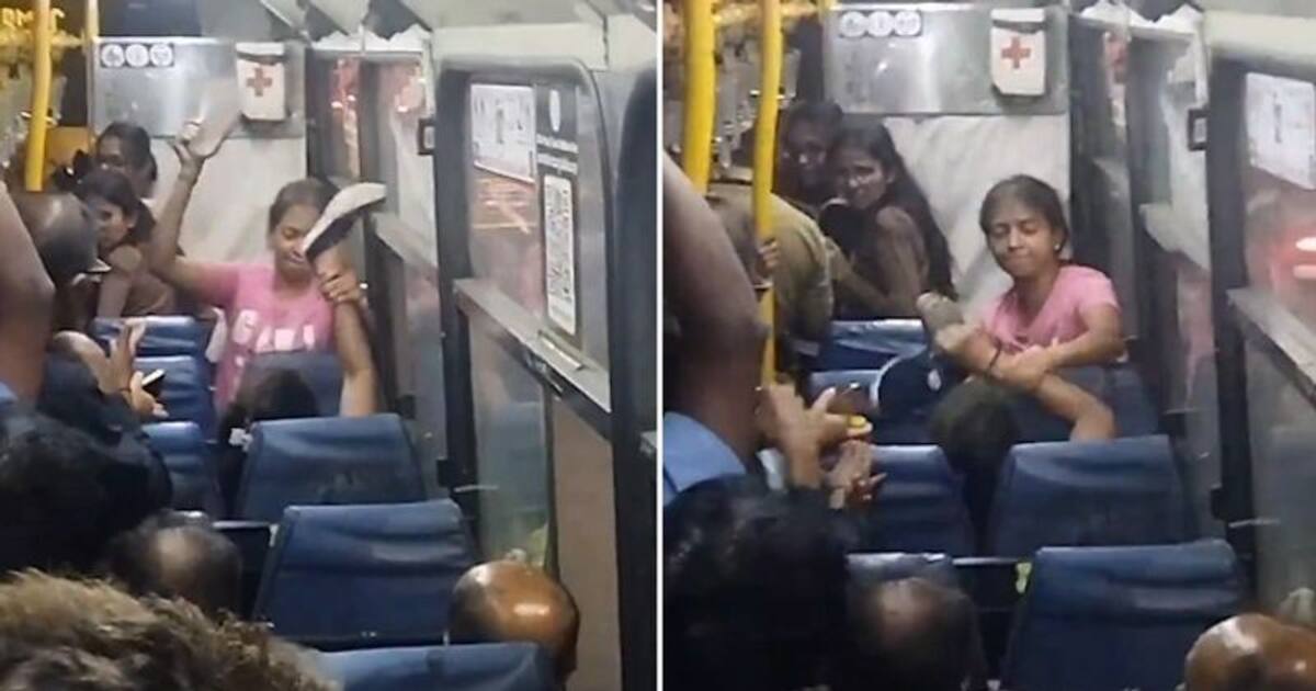 Viral video: 2 women commuters slap each other with slippers during ...