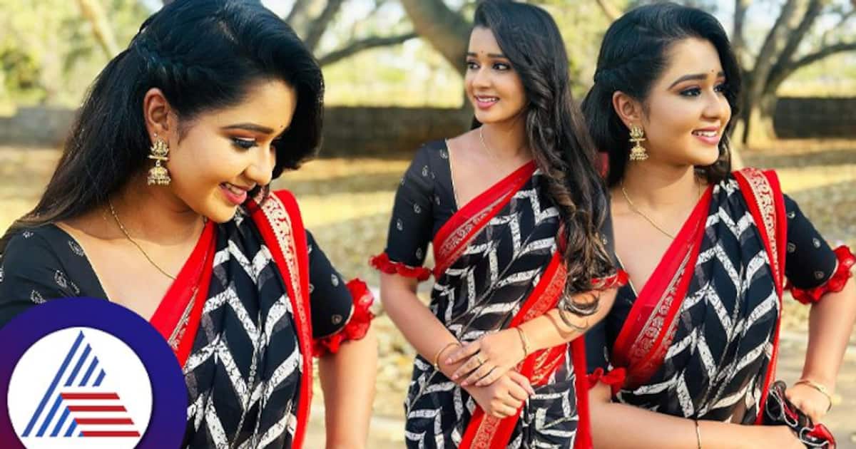 Actress Mouna Guddemane ಸೀರೆ ಲುಕ್‌, ರಾಮಾಚಾರಿಯನ್ನೇ Marriage ಆಗಿ ...