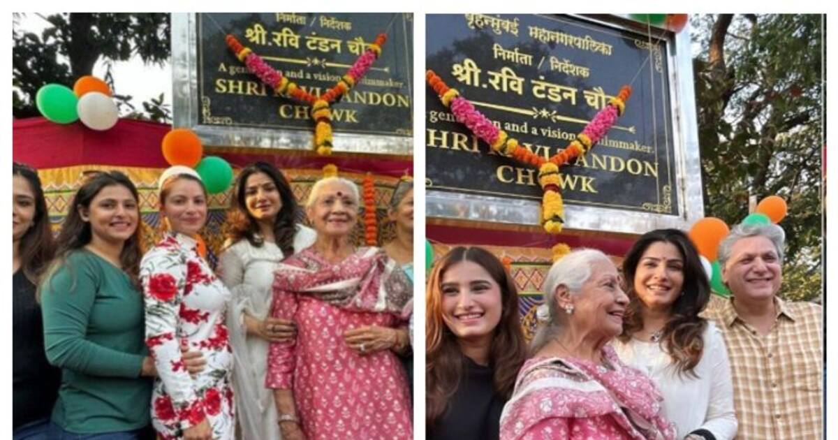 Raveena Tandon honours late father Ravi Tandon on his birthday; unveils ...
