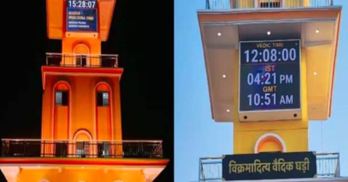 How does the world’s first Vedic Clock calculate time?