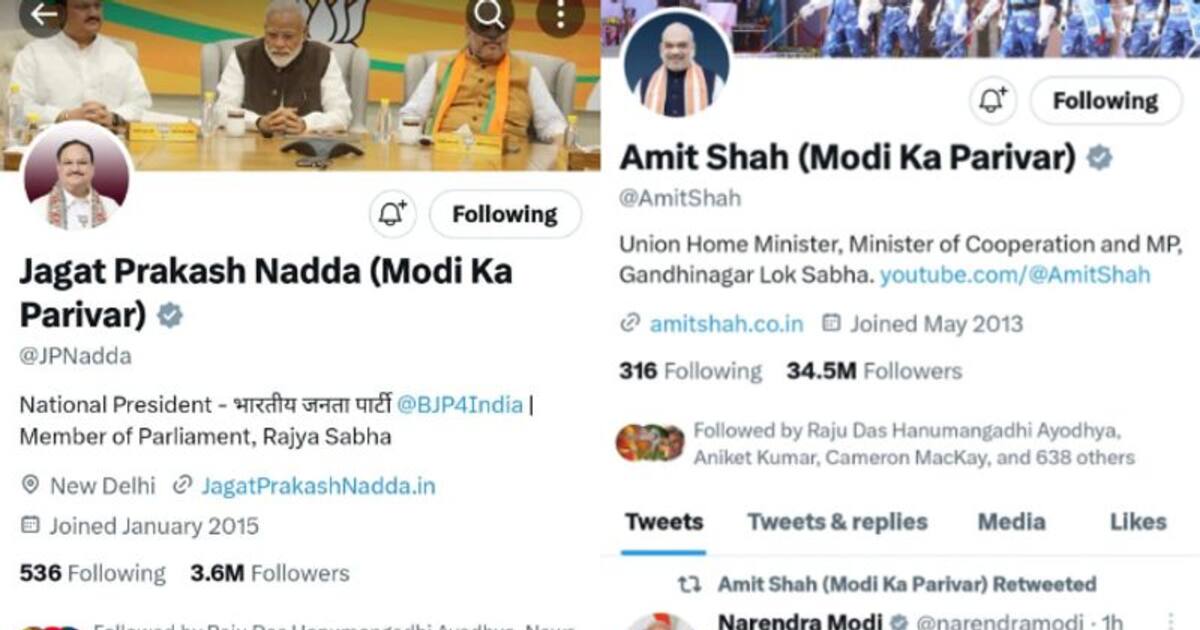 Why are BJP leaders tagging 'Modi Ka Parivar' on their social media ...