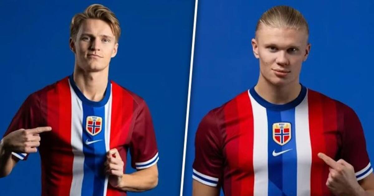 Erling Haaland And Martin Odegaard Unveil Stunning New Norway Football Kits