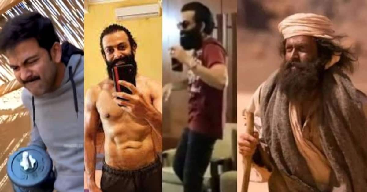 prithviraj sukumaran aadujeevitham transformation : '72 മണിക്കൂർ വരെ ...