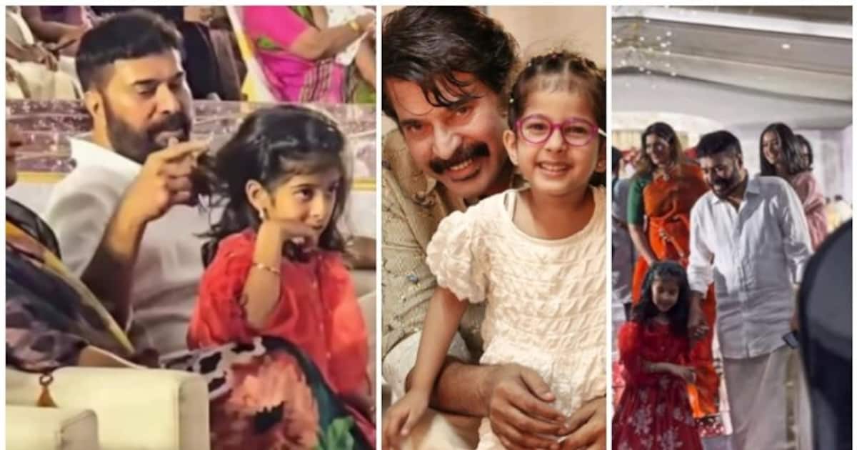 Mammootty with his granddaughter : കൊച്ചുമകള്‍ക്കൊപ്പം മമ്മൂട്ടി; ആരാധക ...