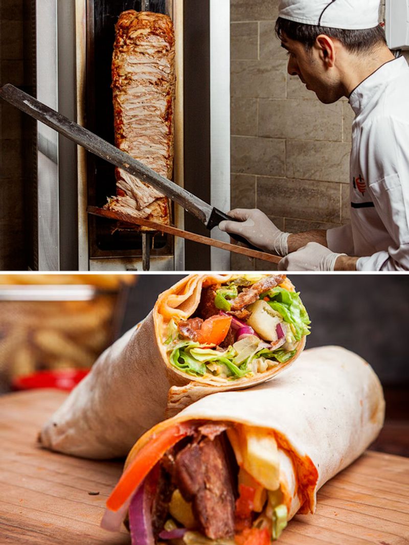 How did a man die after eating roadside shawarma?