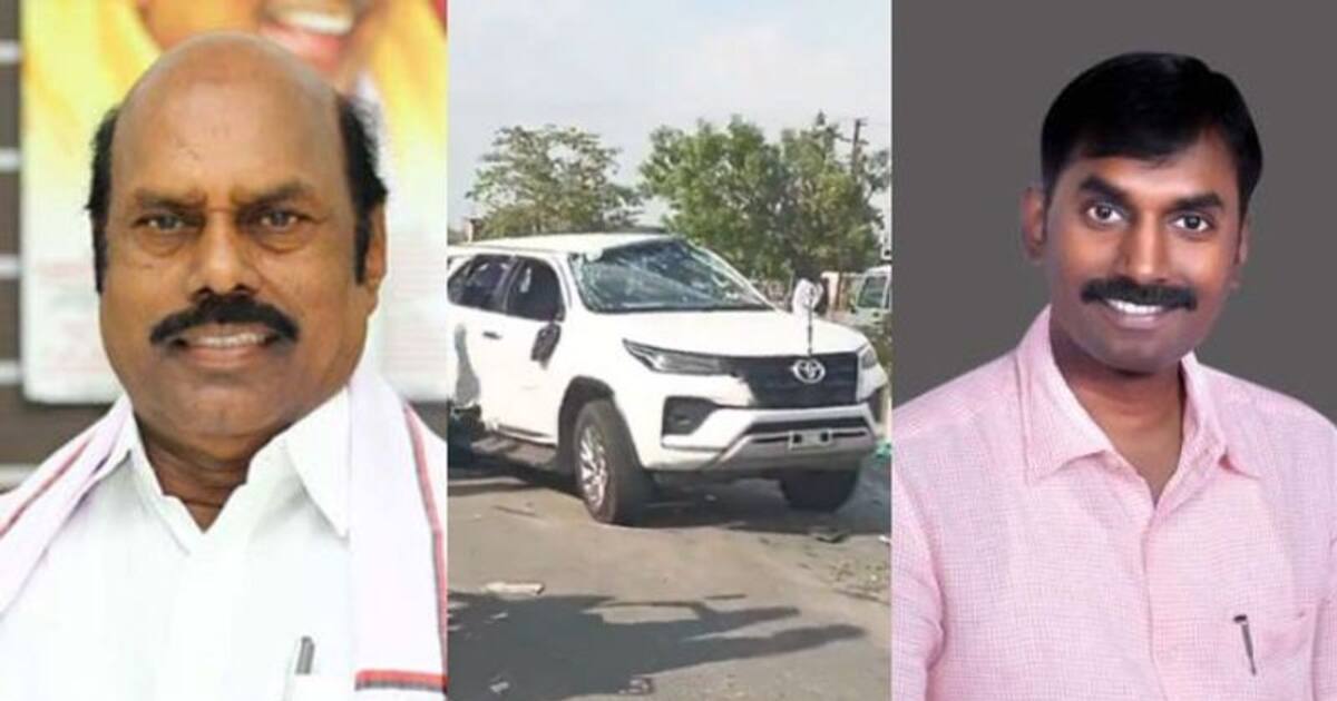 Minister Ev Velu's son Kampan met with an accident : அமைச்சர் எ.வ.வேலு மகன் விபத்தில் சிக்கி ...