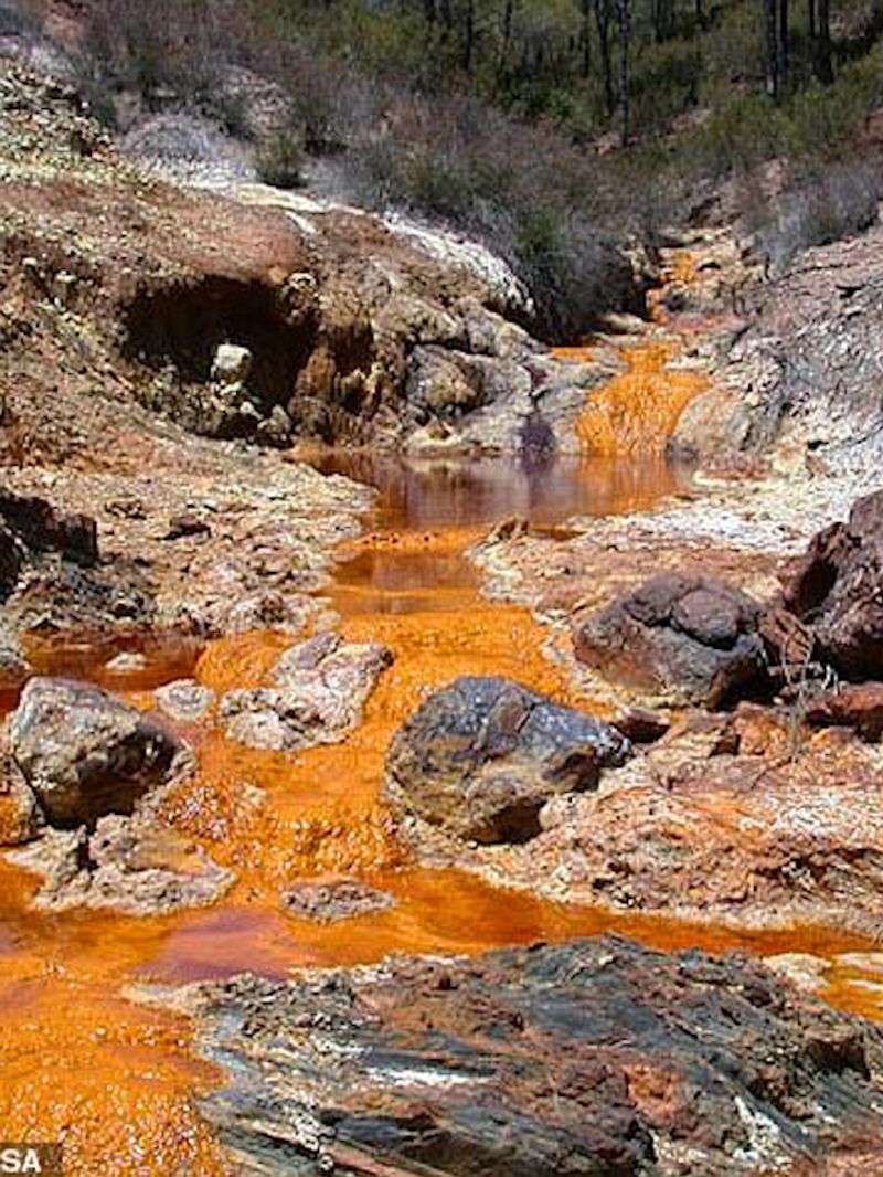 Why are Alaskan rivers turning Orange in colour?