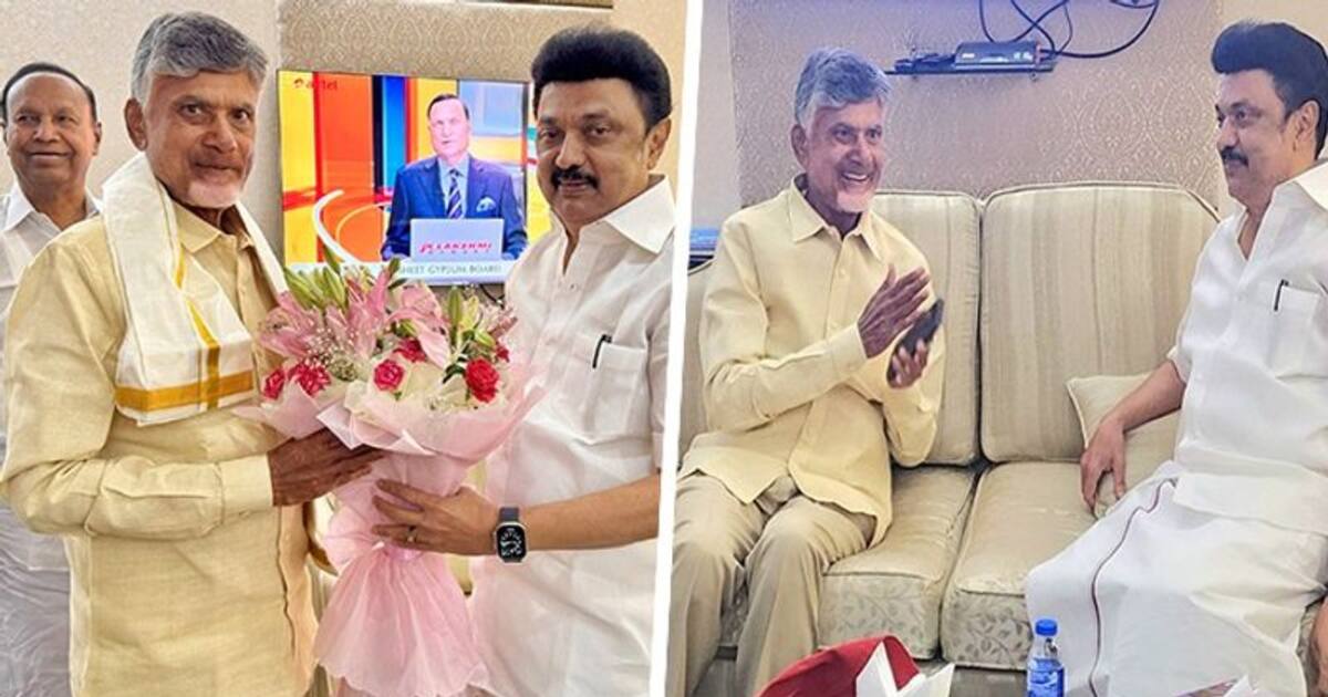 Chandrababu Naidu, MK Stalin meet at Delhi airport after INDIA bloc ...