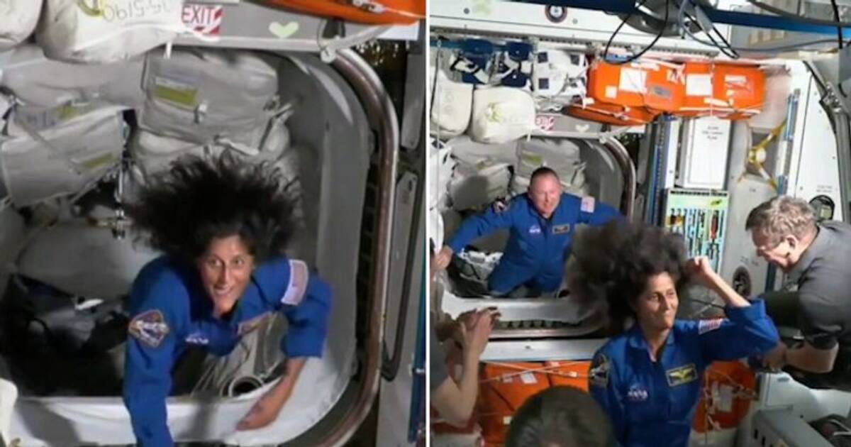 Sunita Williams dances as her Boeing Starliner capsule docks with Space Station (WATCH)